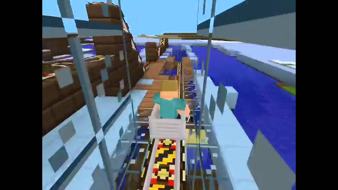 MCPE Endless Roller Coaster - YouTube