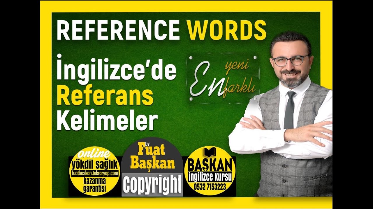THE REFERENCE WORDS IN ENGLISH / İngilizcede Referans kelimeler - YouTube
