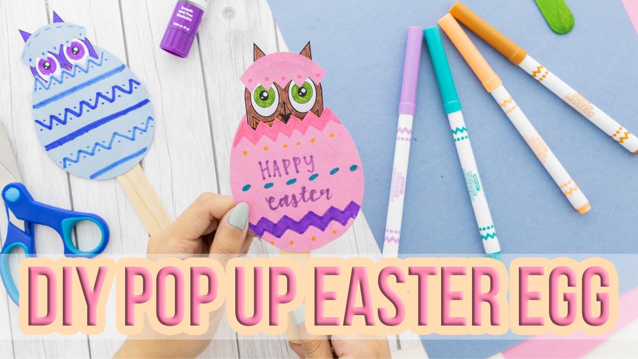 Pop-Up Easter Egg Craft | BAZIC Products - YouTube