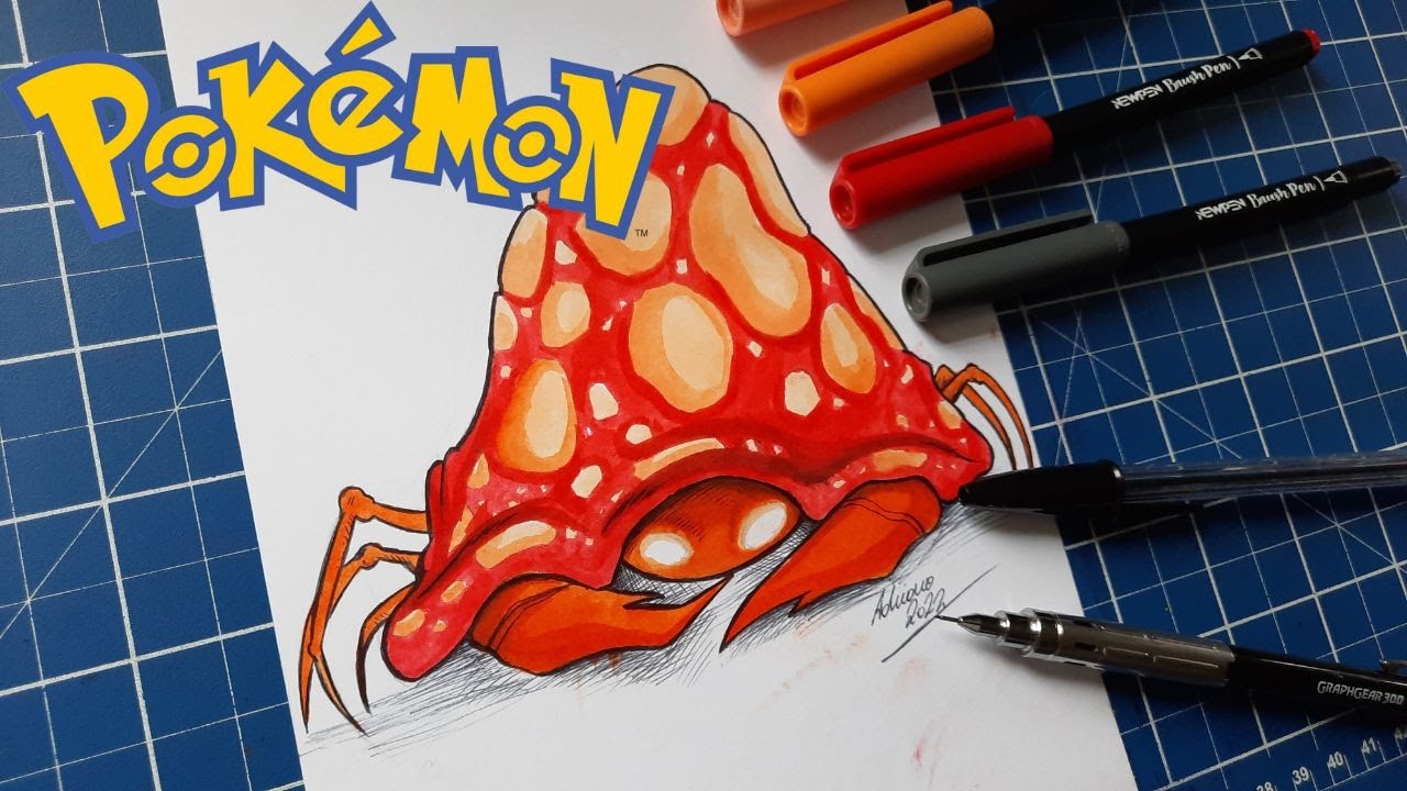 Sketch Draw Parasect Pokémon(New Pen e Caneta Bic) - YouTube