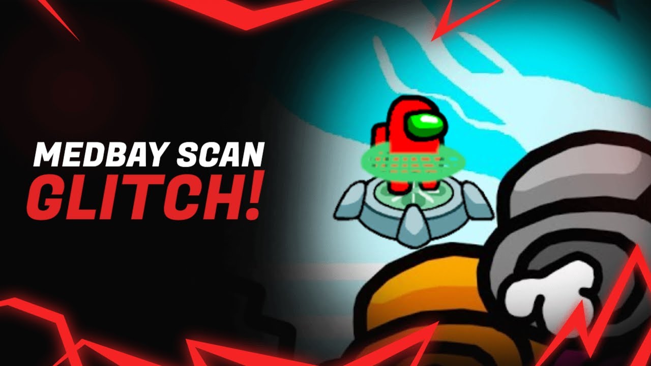 AMONG US MEDBAY SCAN GLITCH! 🔴 "BTW.. THERES NO GG.. IM NOT IMPOSTER ...
