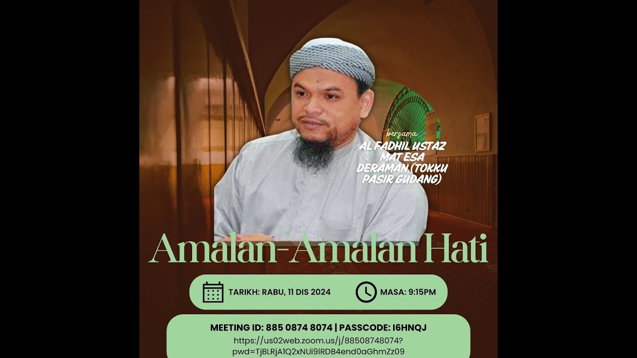 Checklist Akhlak (Siri Ke-5) : Al Fadhil Ustaz Syed Norhisham - YouTube