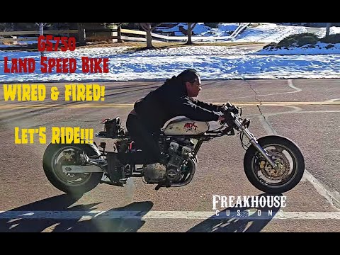 Suzuki GS750 - The Next Salt Flat Racer - First Ride - YouTube