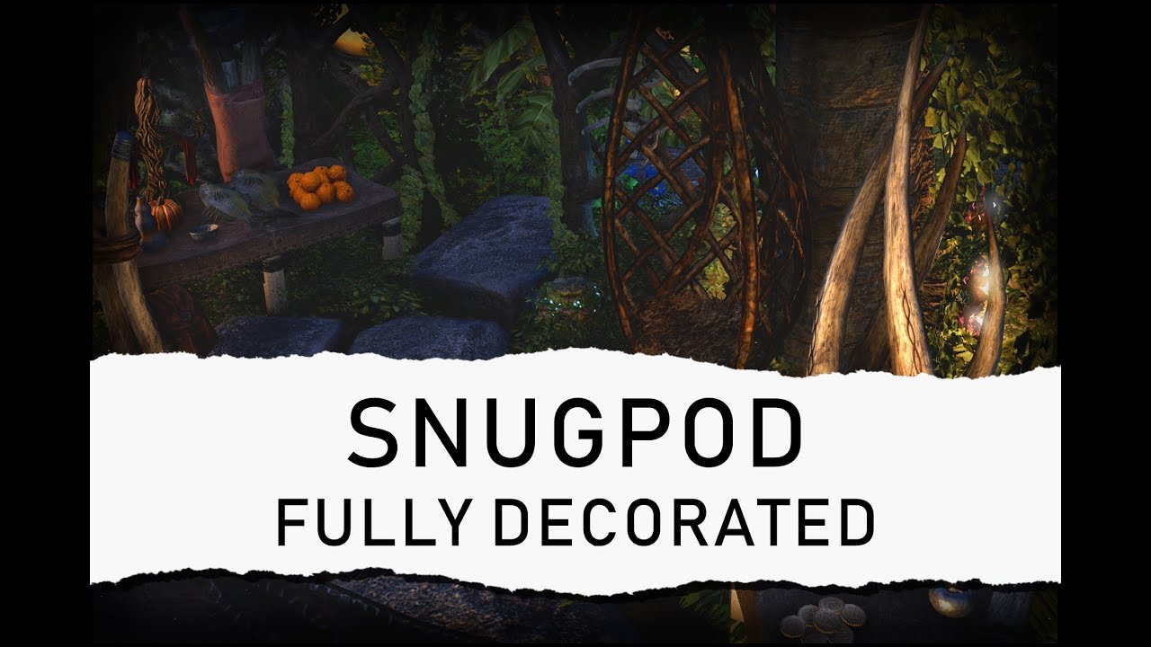 ESO | Housing: Snugpod fully decorated - YouTube