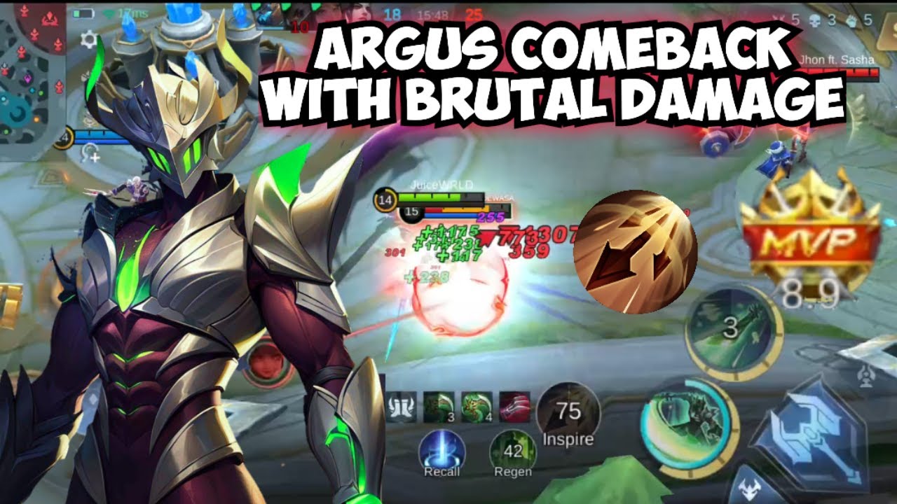 ARGUS EPIC COMEBACK WITH BRUTAL DAMAGE - ARGUS BEST BUILD 2023 - ARGUS ...