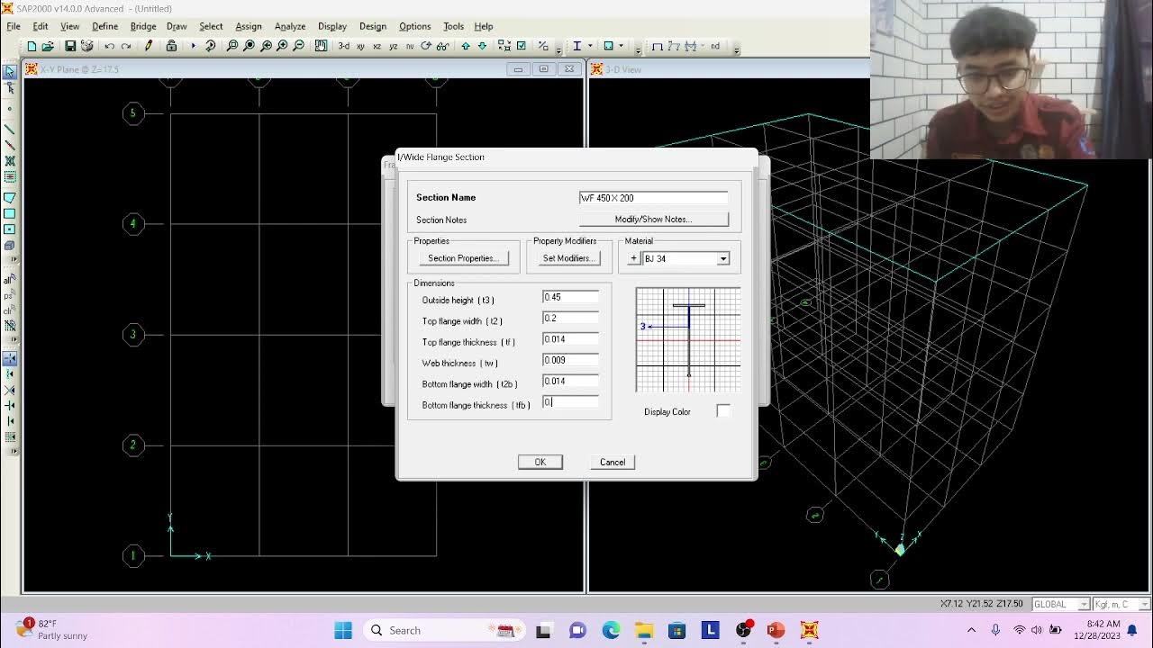 Analisa dan Permodelan Struktur Ruko Baja Menggunkan Sap 2000 - YouTube