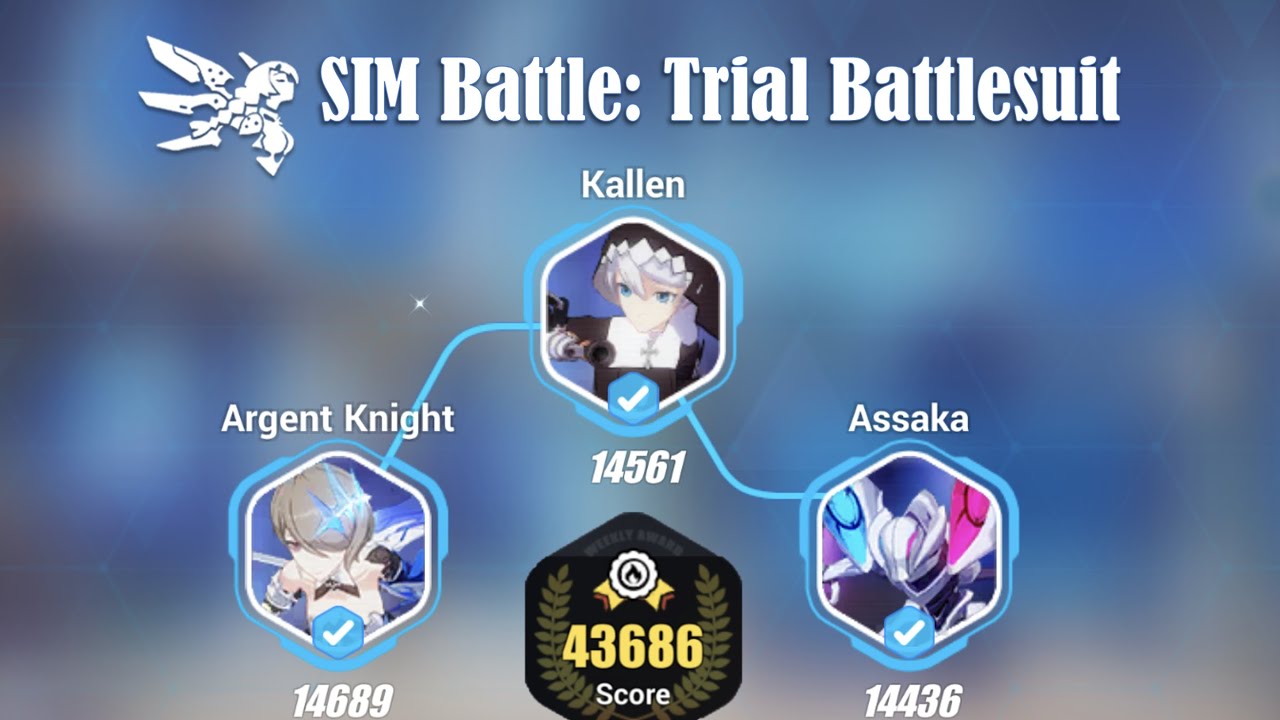HI3 - SIM Battle Trial Battlesuits (Argent Knight/Kallen/Assaka) - YouTube