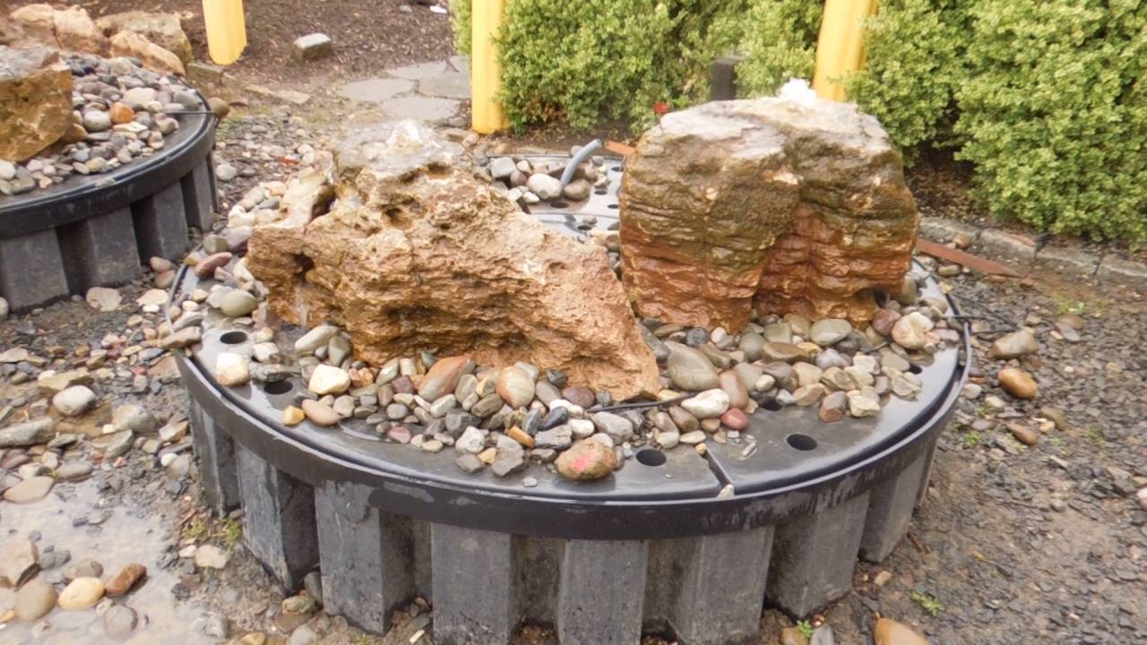 Water Feature Bubbling Rock Fountain 1 - YouTube