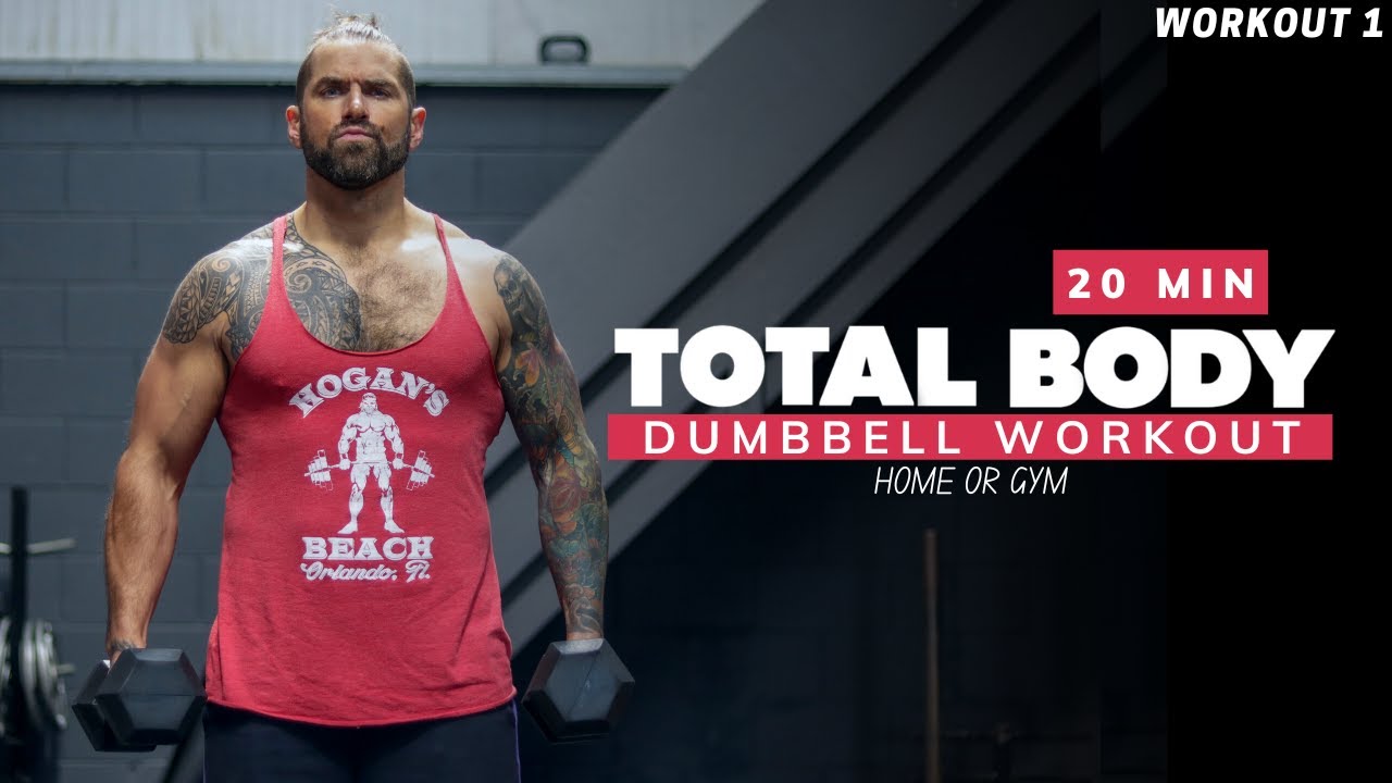 4 Week FREE Workout Plan Day 1 |20 Min Full Body Dumbbell Workout - YouTube
