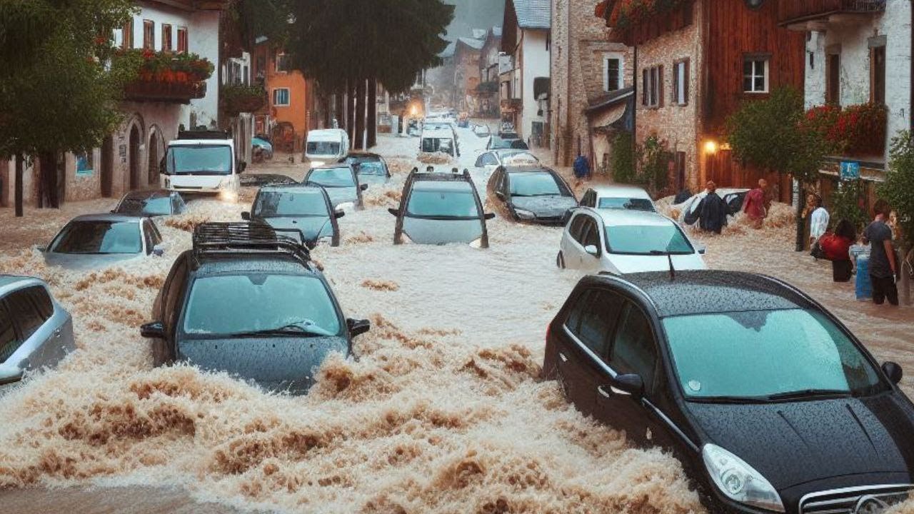 Flood in Germany - YouTube