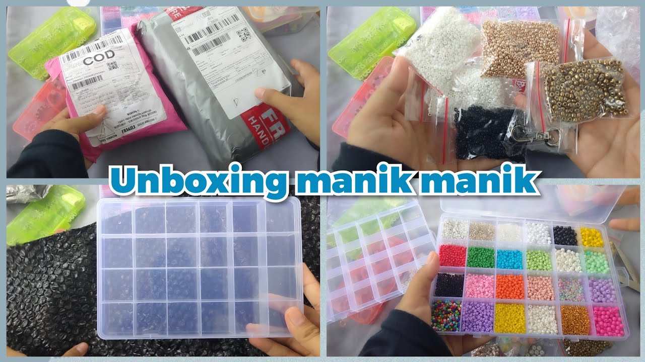 Asmr Unboxing paket manik manik • Shopee haul manik manik 2ribuan ...