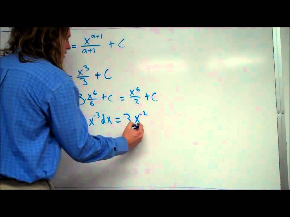 More power rule anti-derivative examples - YouTube