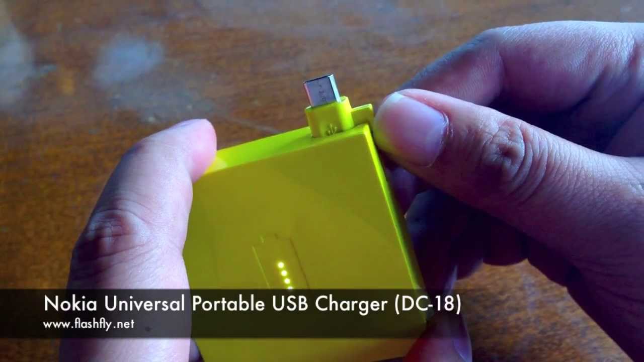 Nokia Universal Portable USB Charger (DC-18) : Hands On - YouTube