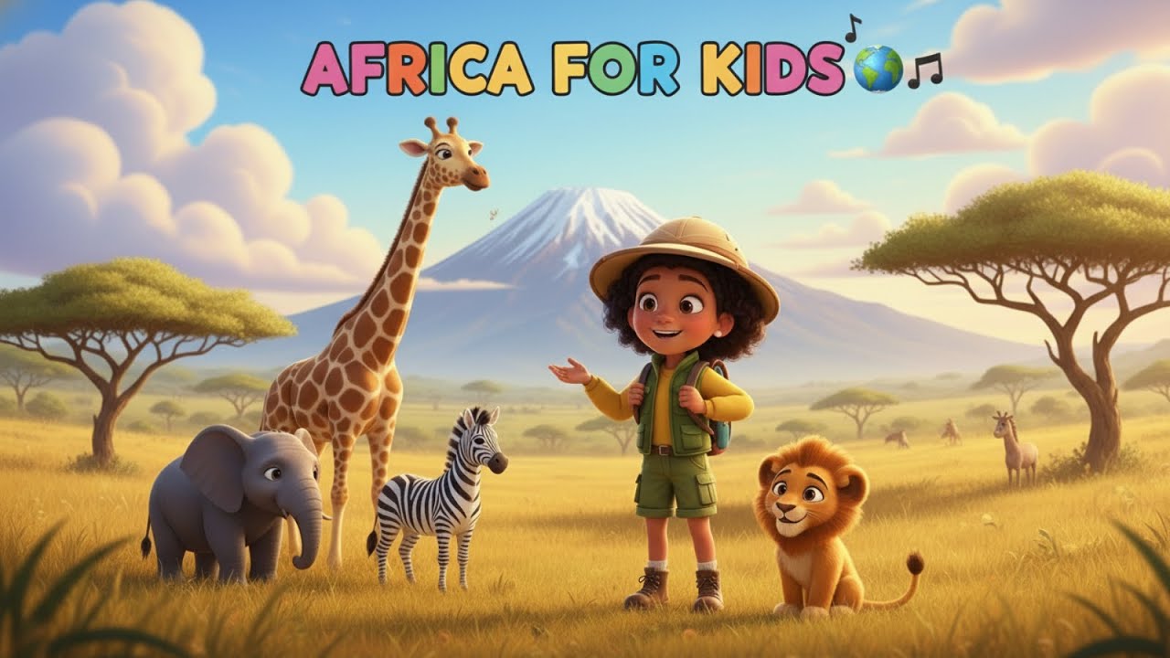 Africa for Kids 🌍🎶 | Fun Learning Song About Africa | Minor Mindz ...