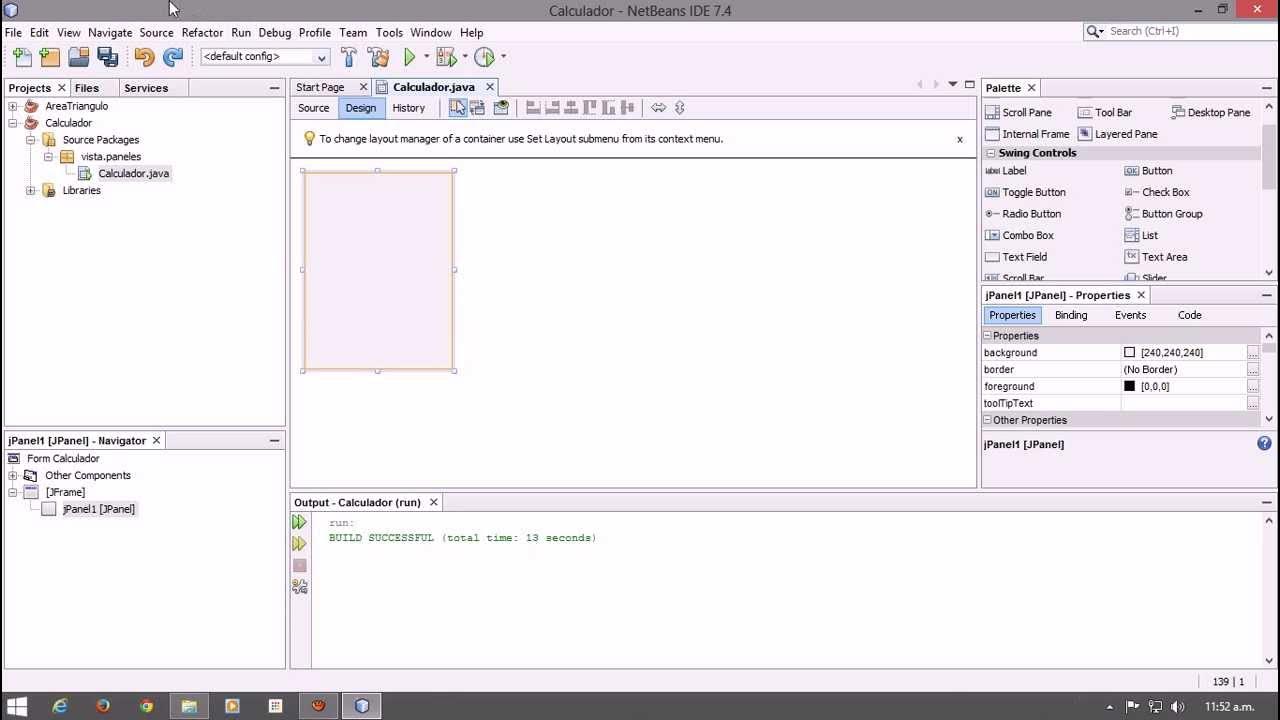 como usar netbeans - paneles - YouTube