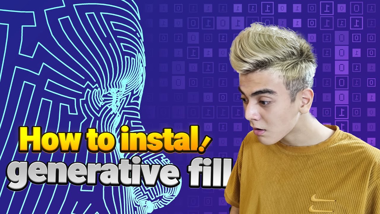How to install generative fill AI in photoshop - YouTube