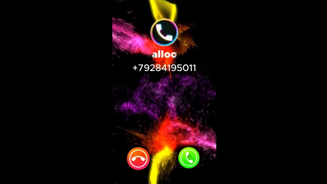 Animated Incoming Call Calloop - YouTube