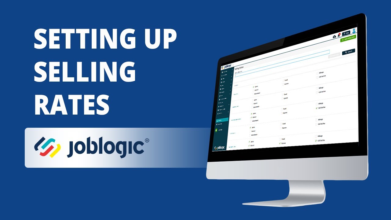 How-To Guide | Setting Up Selling Rates | Joblogic® - YouTube