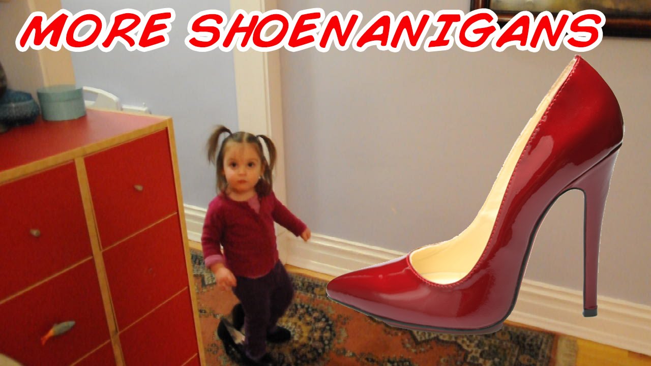 Daisy Clomping in Mommy's Shoes - YouTube