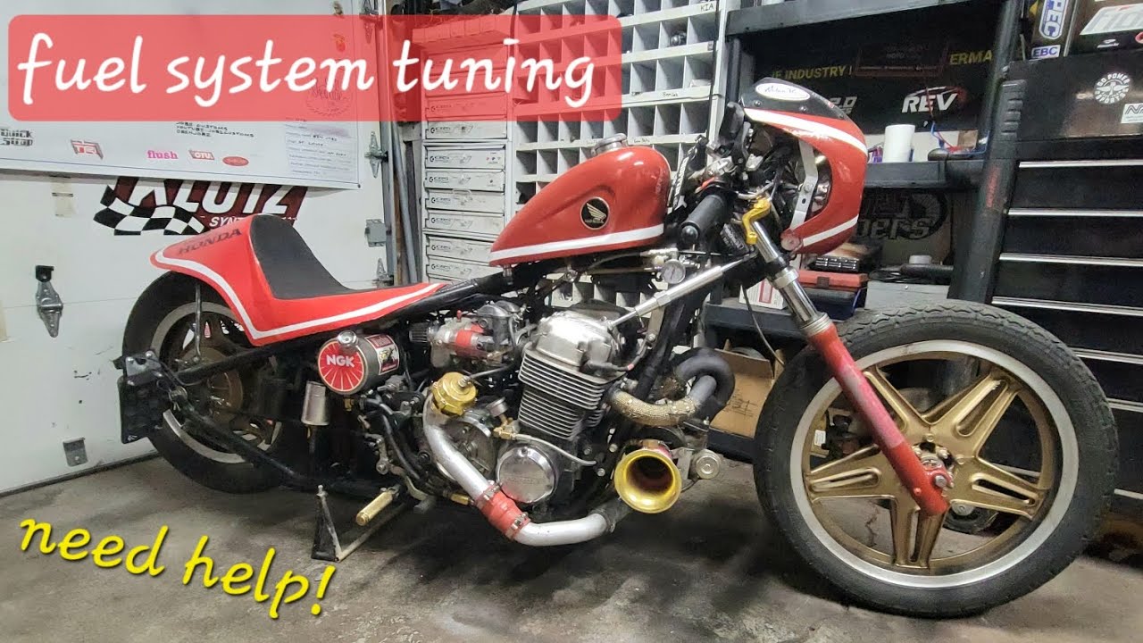 Fuel System tuning for High Boost - turbo cb750 - YouTube