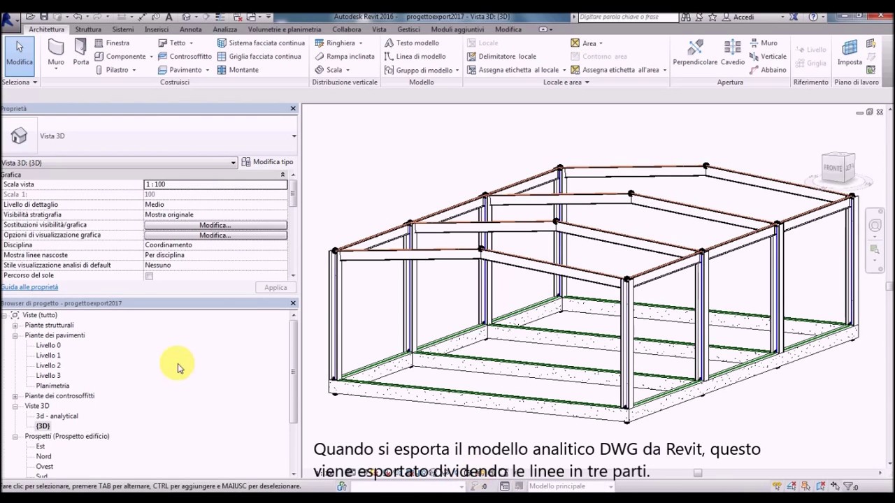 Revit DWG Export Analytical Model with STRUCTURA - YouTube