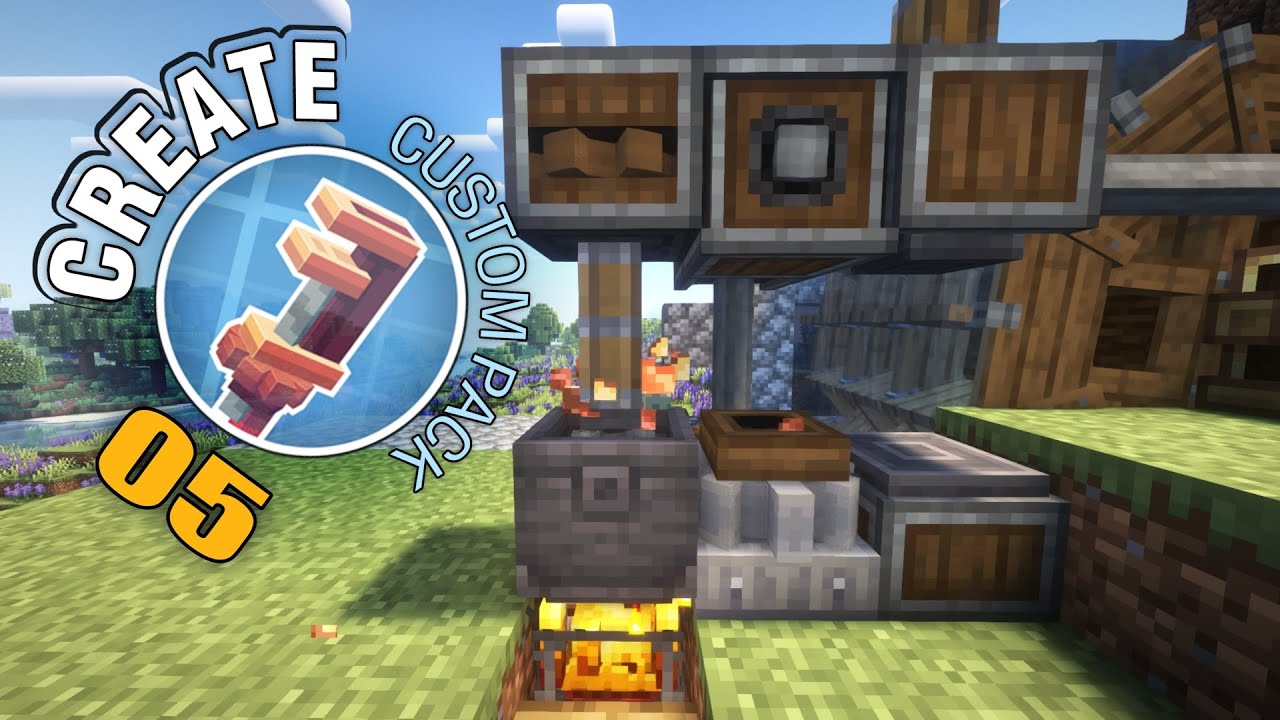 Quest for a Blaze Burner Ep.5 Custom Create Minecraft Mod Pack - YouTube