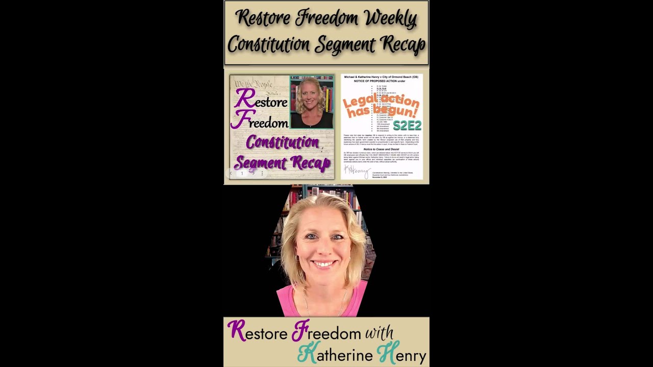 Fighting Back Against Local Tyranny - Constitution Segment Recap S2E2 ...