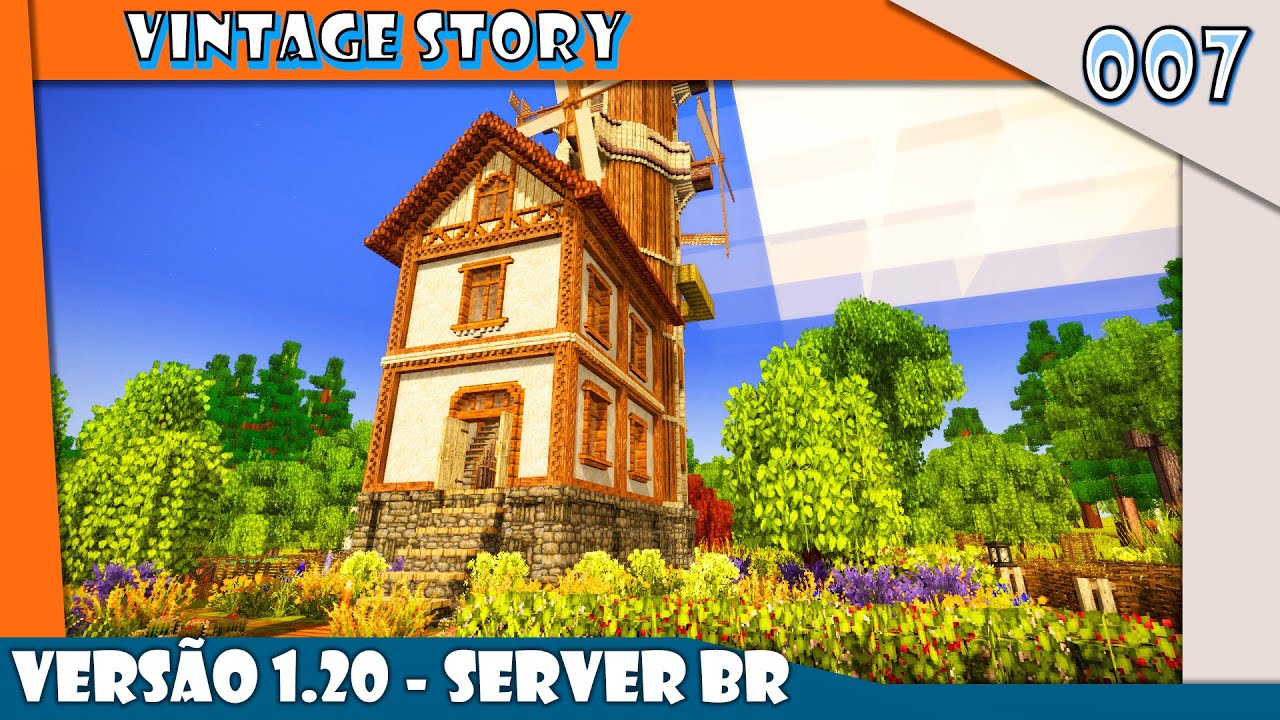 Vintage Story Live Server BR v1.20 #007 (Melhorias no Moinho) - YouTube