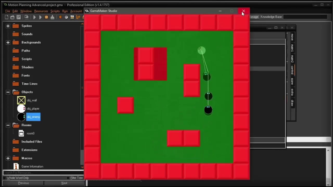 Game Maker Studio | Curso Basico | Movimiento avanzado - YouTube