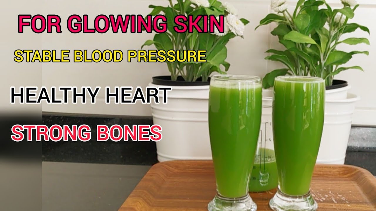 Best juice for glowing skin and strong body/bones. /Green juice for ...