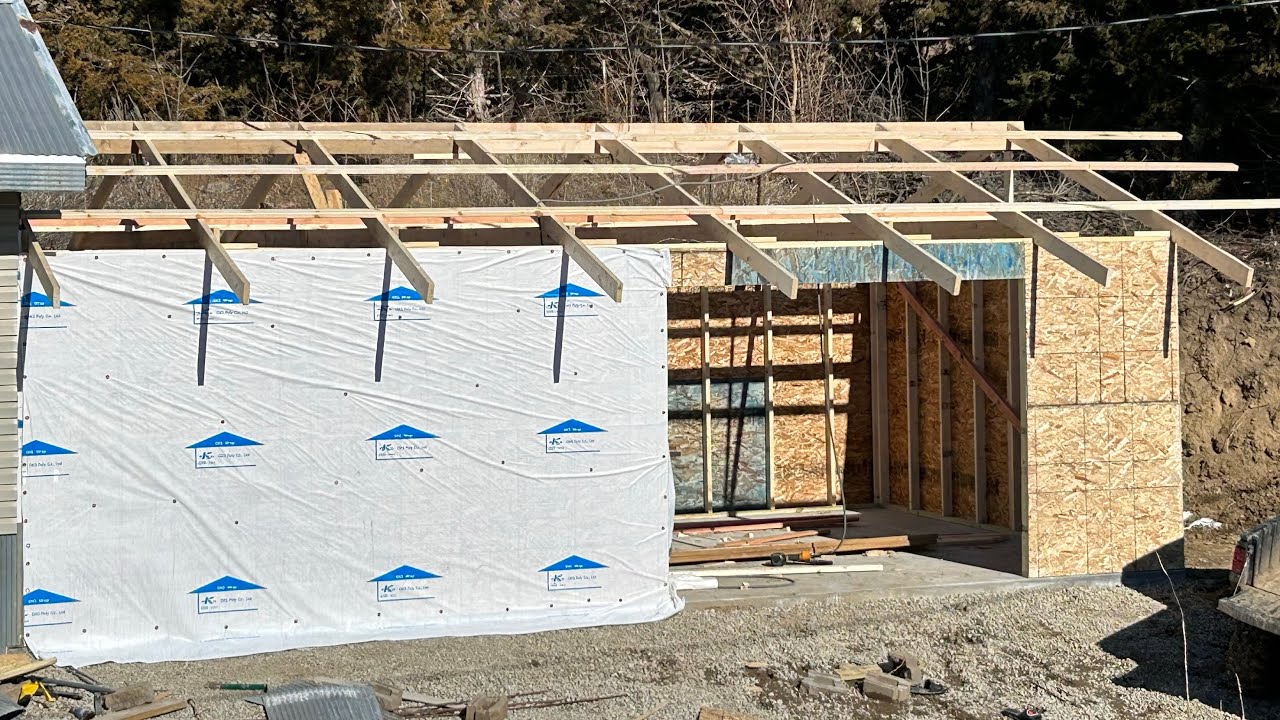 SOLO FUR SHED BUILD DAY 2-3 (WORKING ON ROOF) - YouTube