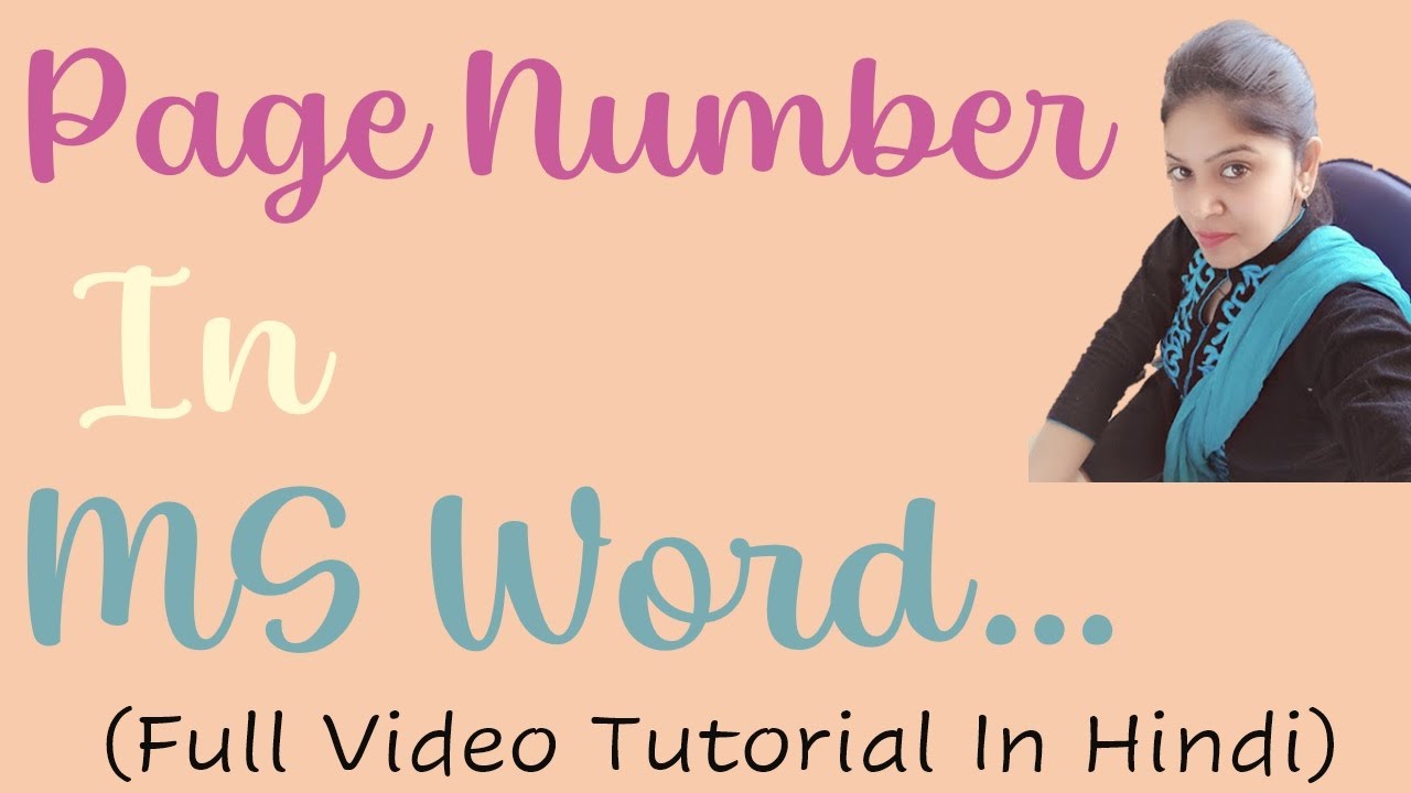 How to Add Page Numbers in Microsoft Word | Start Page Numbers on a ...