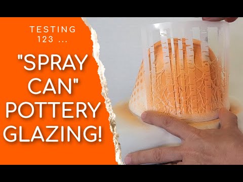 Spray Glaze on Ceramics - This cheap tool was pretty cool! - YouTube
