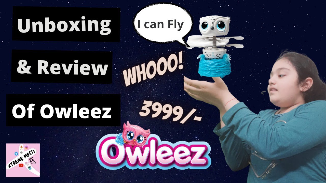 Unboxing & Review of Owleez Flying Baby Owl ⚡️| How to use | It can Fly ...