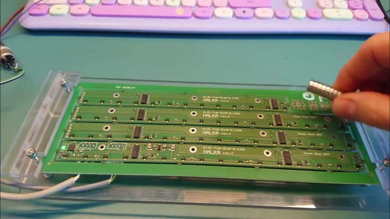 Hall keyboard scanner - YouTube