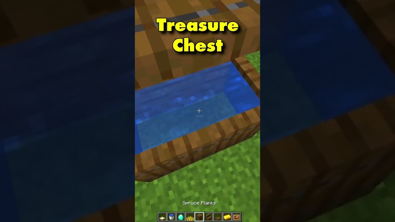 TREASURE CHEST BUILD HACK | Minecraft Build Hacks ⛏ 😄 #shorts - YouTube