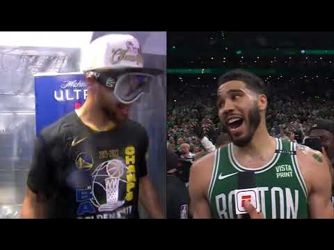 Jayson Tatum copying everyone after winning the NBA Championship - YouTube