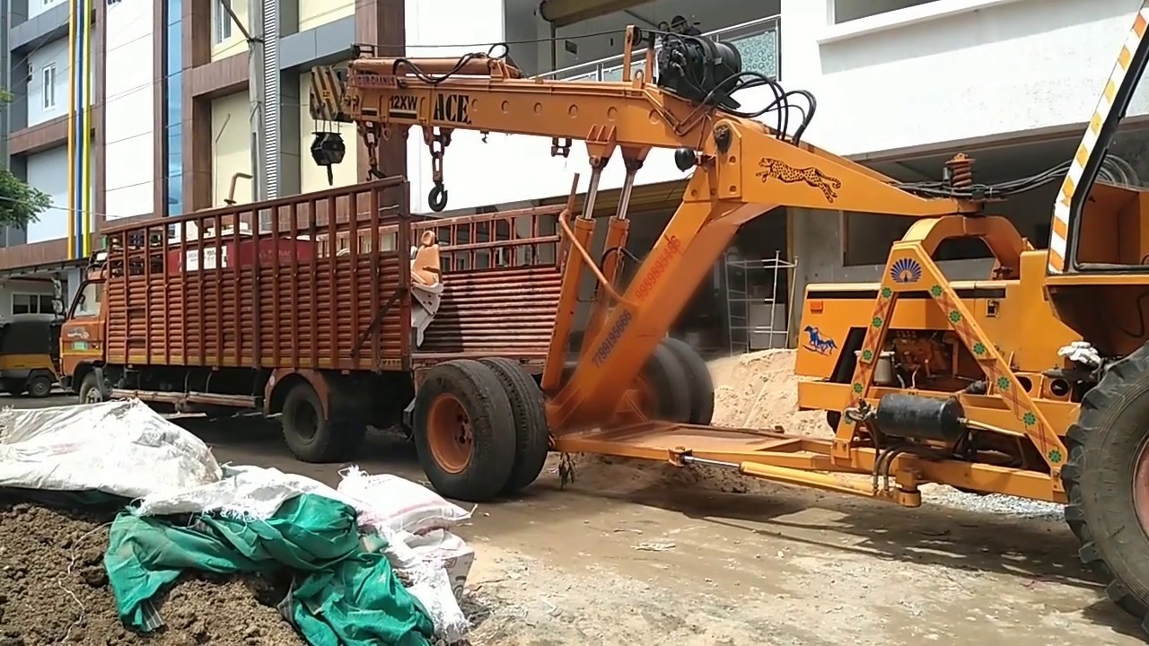 Hydre Crane Machine lifting generator - YouTube