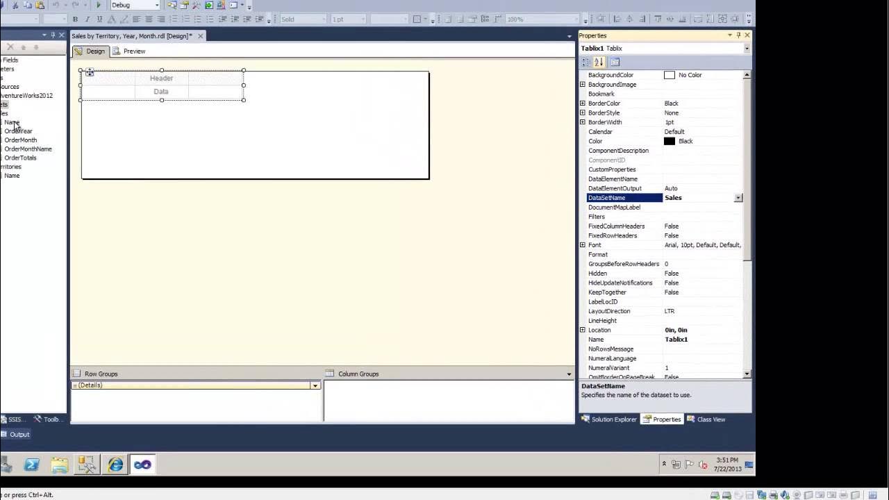 Build Your First SQL Server Reporting Services Report - YouTube