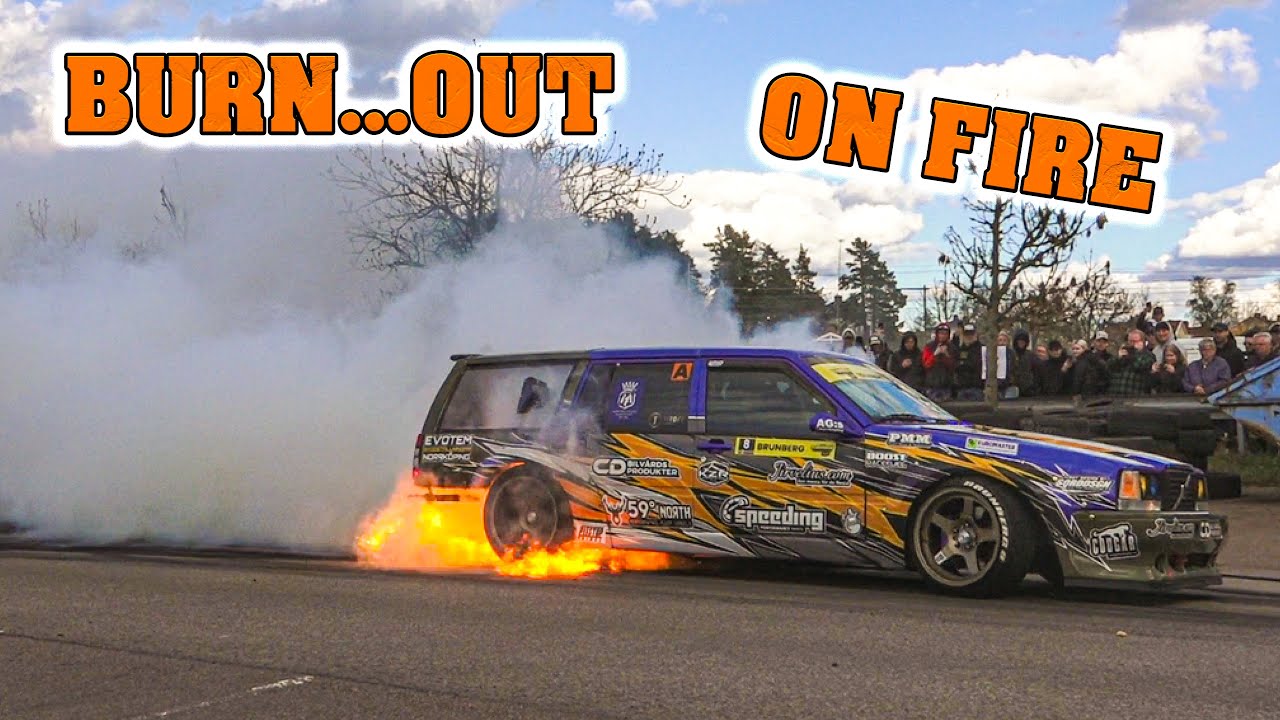 BURNOUT MEET || CD CAR MEET || VOLVO ON FIRE - YouTube