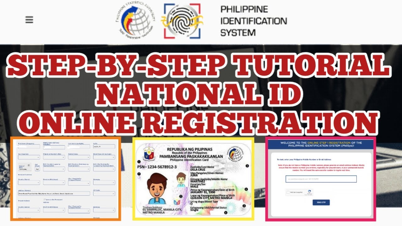 NATIONAL ID ONLINE REGISTRATION | STEP-BY-STEP TUTORIAL | REGISTER ...
