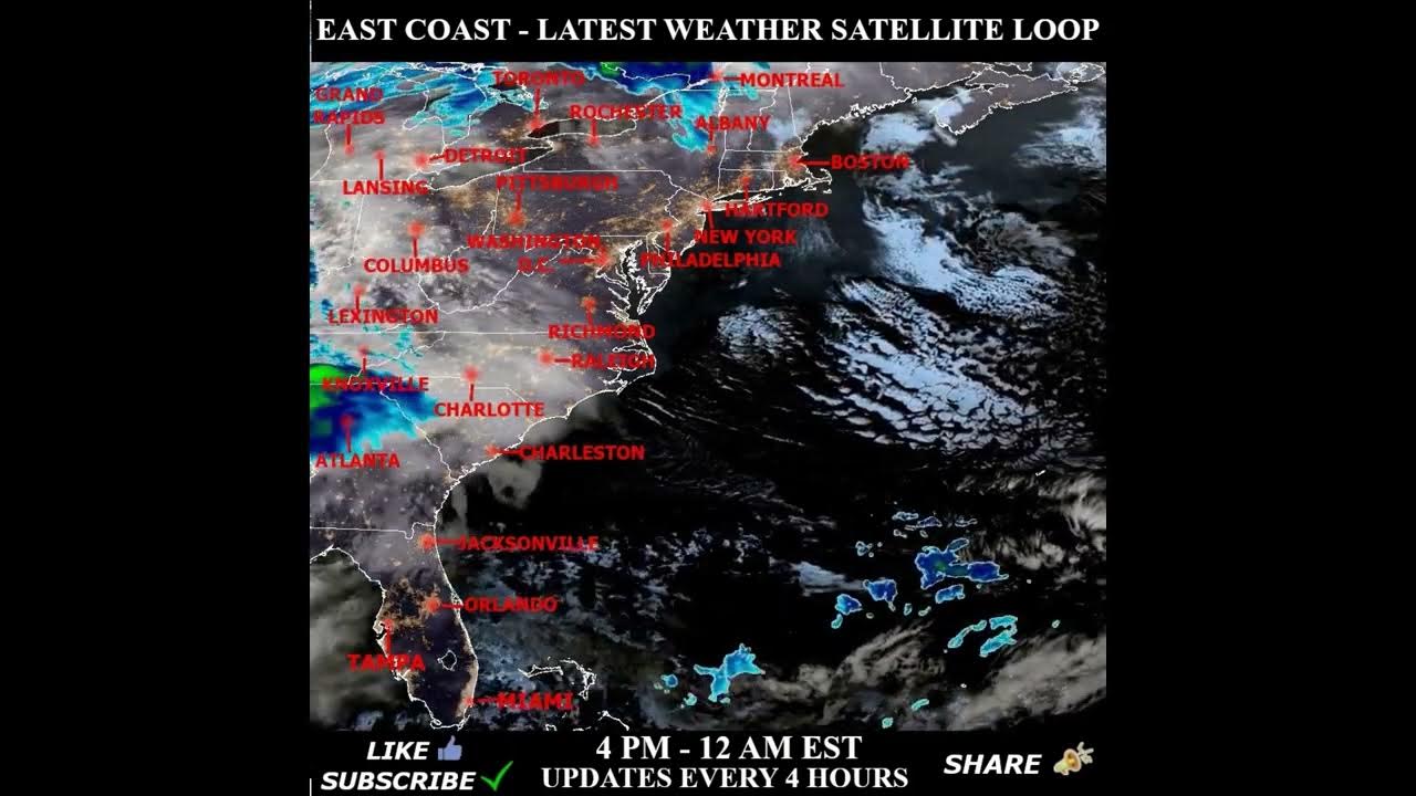 EAST COAST Fri Jan 17 Latest Weather Satellite Animation Radar - Daily ...