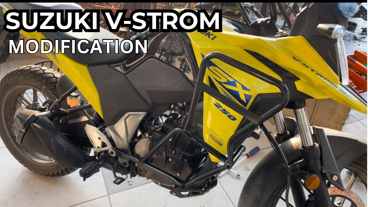 The Suzuki V-Strom 250: A Journey of Unique Modifications - YouTube