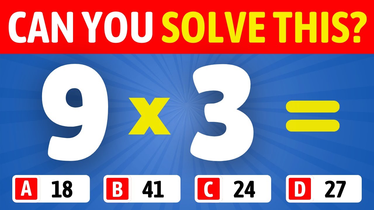 Can You Pass This Maths Quiz? ️🧠 - YouTube