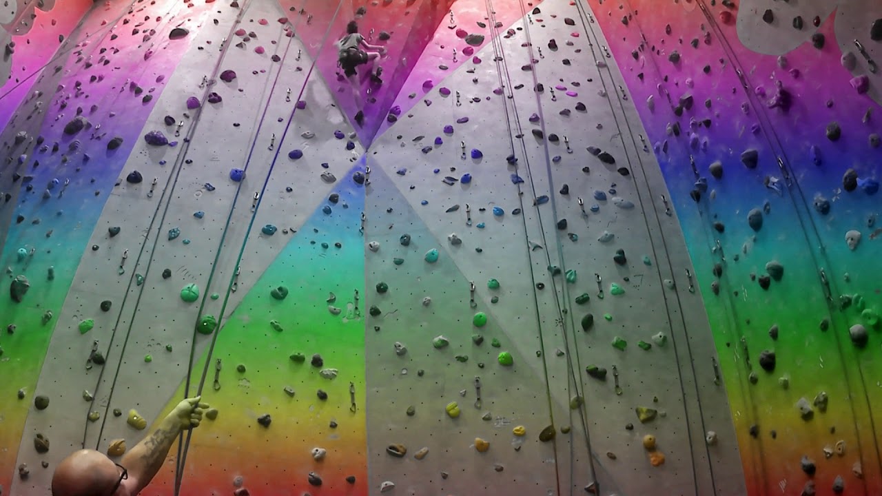 youth indoor 6b+ climb - YouTube