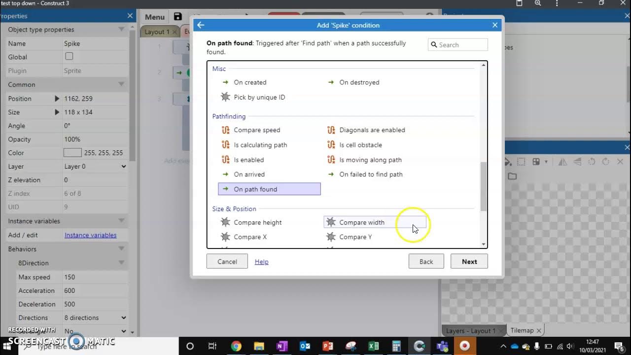 Construct 3: Path finding - YouTube