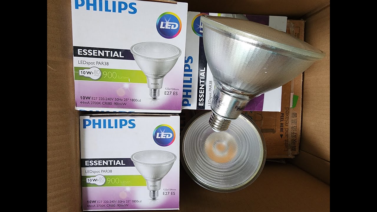 Bóng đèn Essential LED 14 120W PAR38 827 25D - YouTube