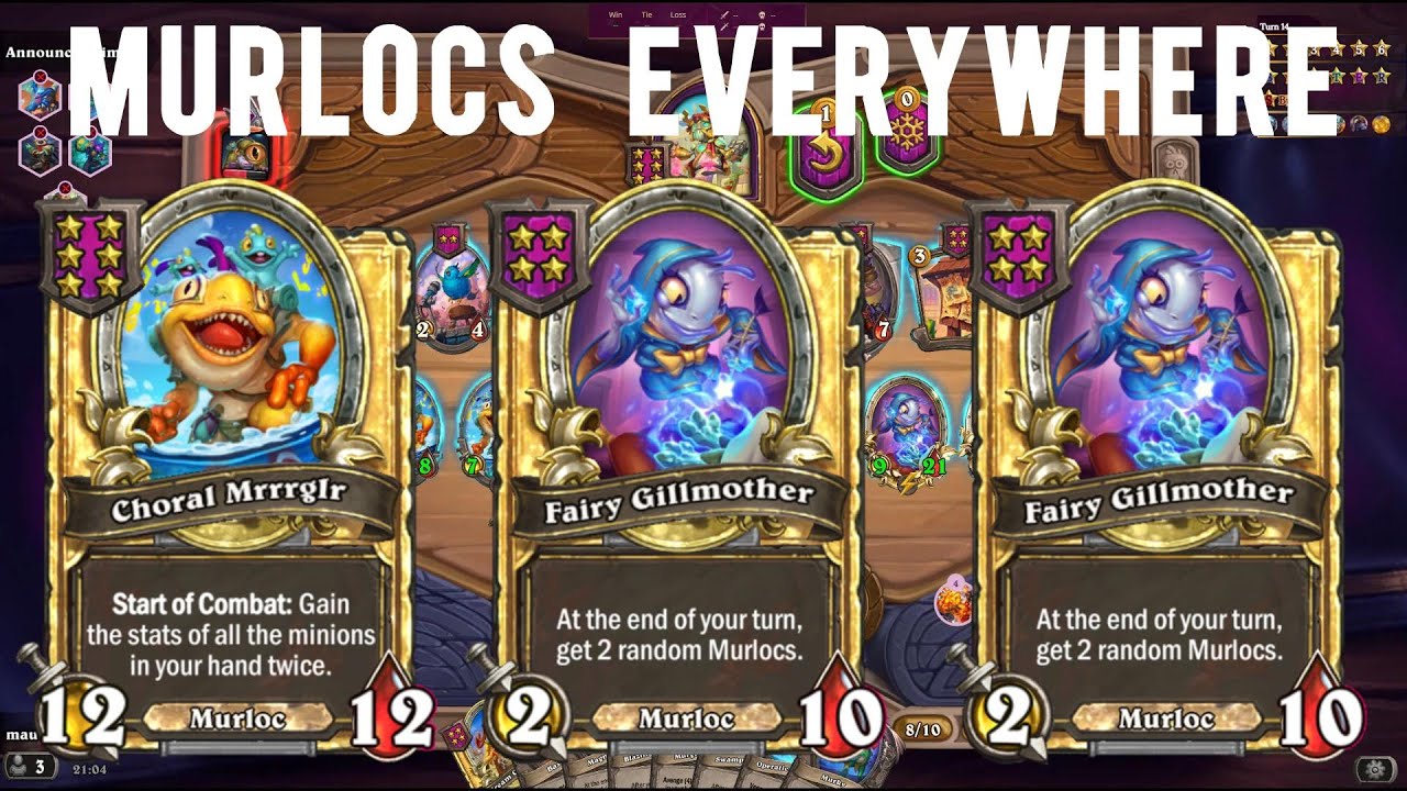 Hearthstone Battlegrounds - Road to 10K #4 - Murlocs, murlocs ...