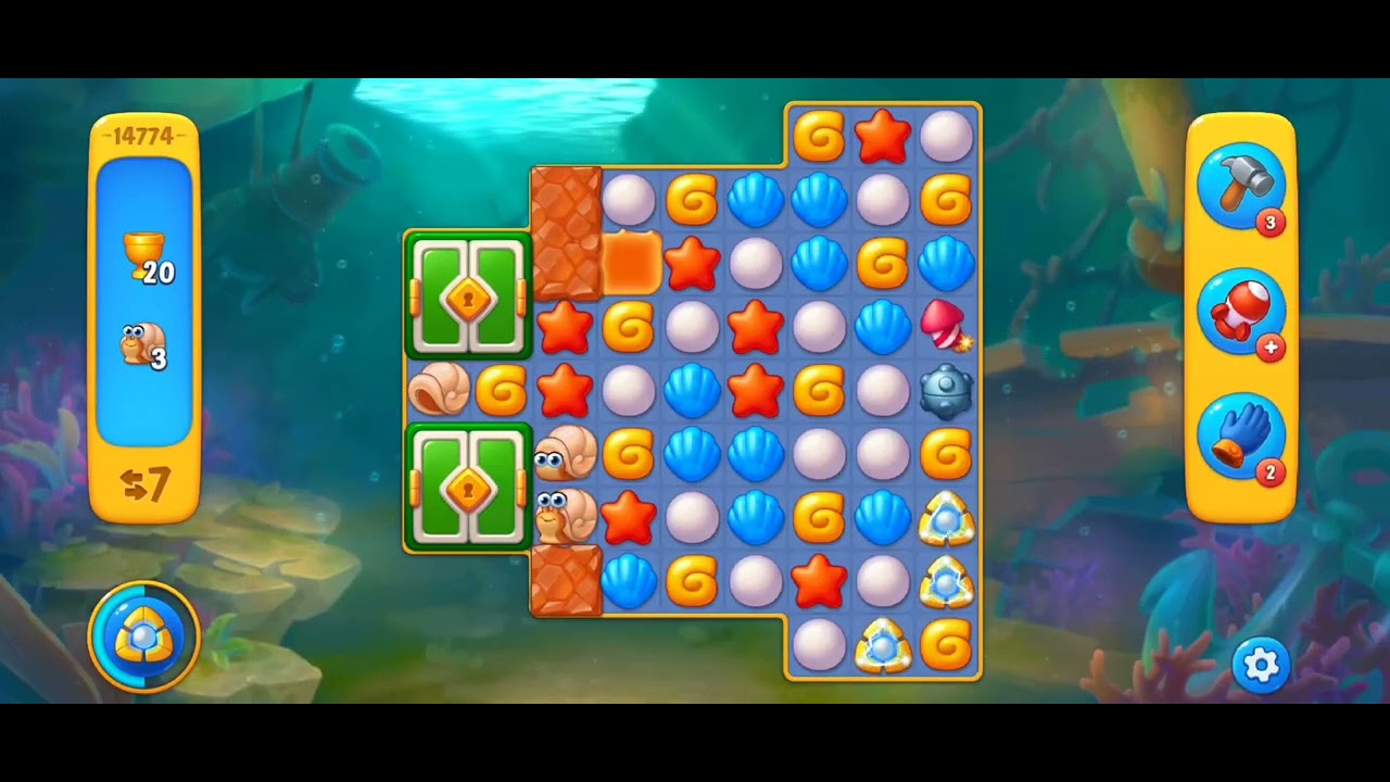 Fishdom Easy Level 14774 (with timed bombs) @choraelmin - YouTube