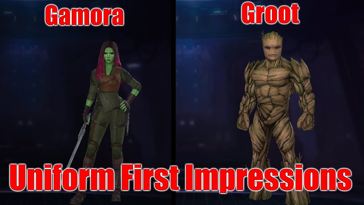 Gamora & Groot GOG 3 Uniform First Impressions! (Marvel Future Fight ...